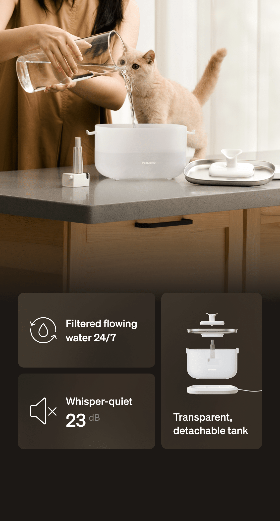 Petlibro Dockstream: Award-winning and pet-loved cat water fountain