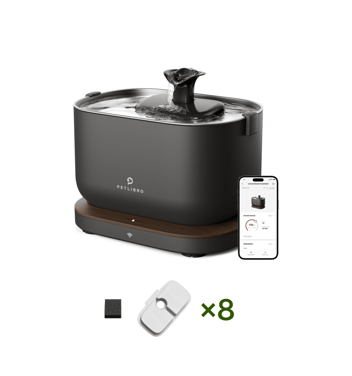 PETLIBRO Dockstream App Monitoring Water Fountain